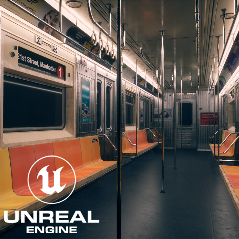 ArtStation - Subway Metro Train