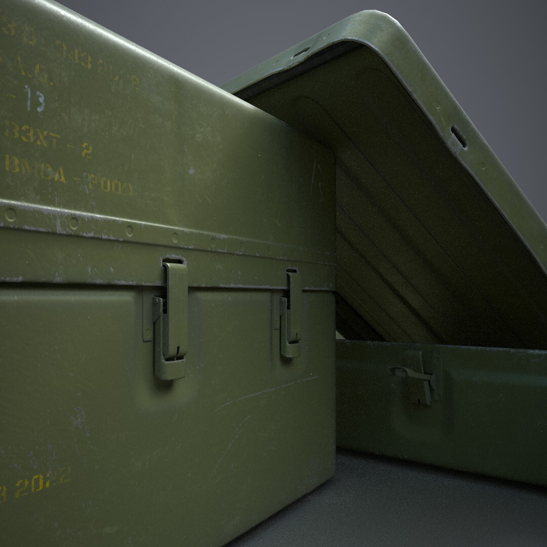 ArtStation - Aluminum Military Chest