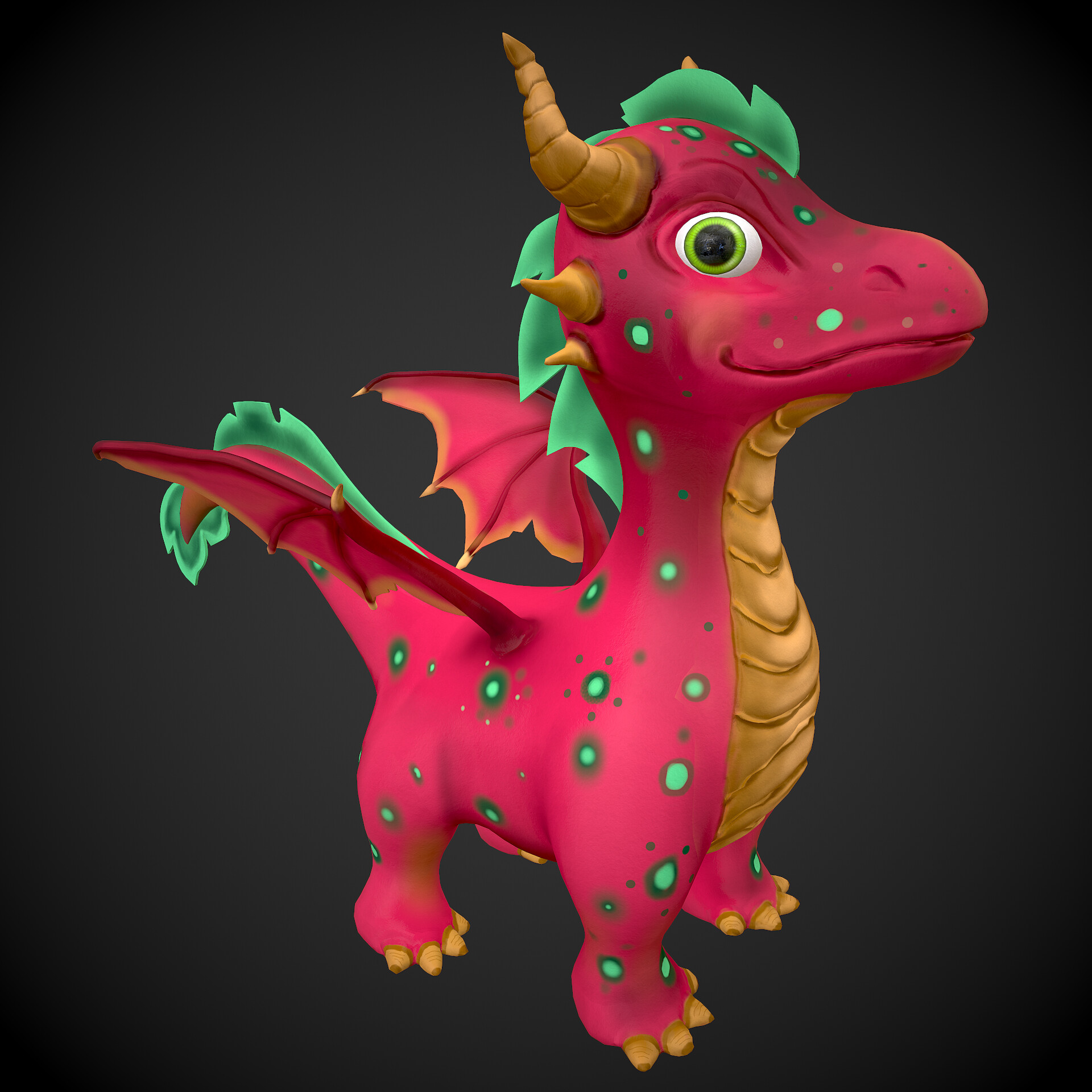 ArtStation - Stylized dragon