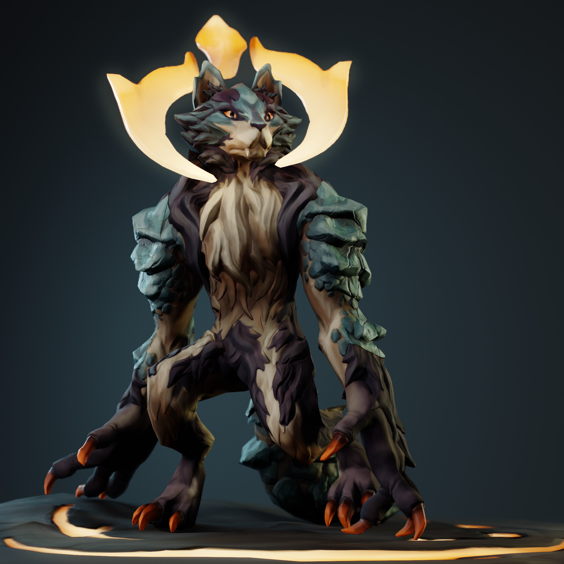 ArtStation - Fire Cat