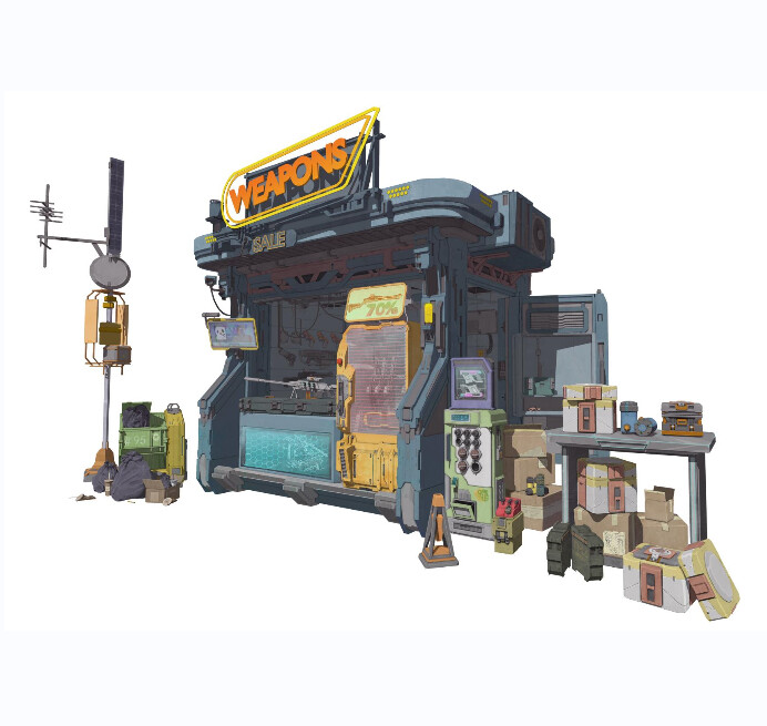 ArtStation - Weapon shop