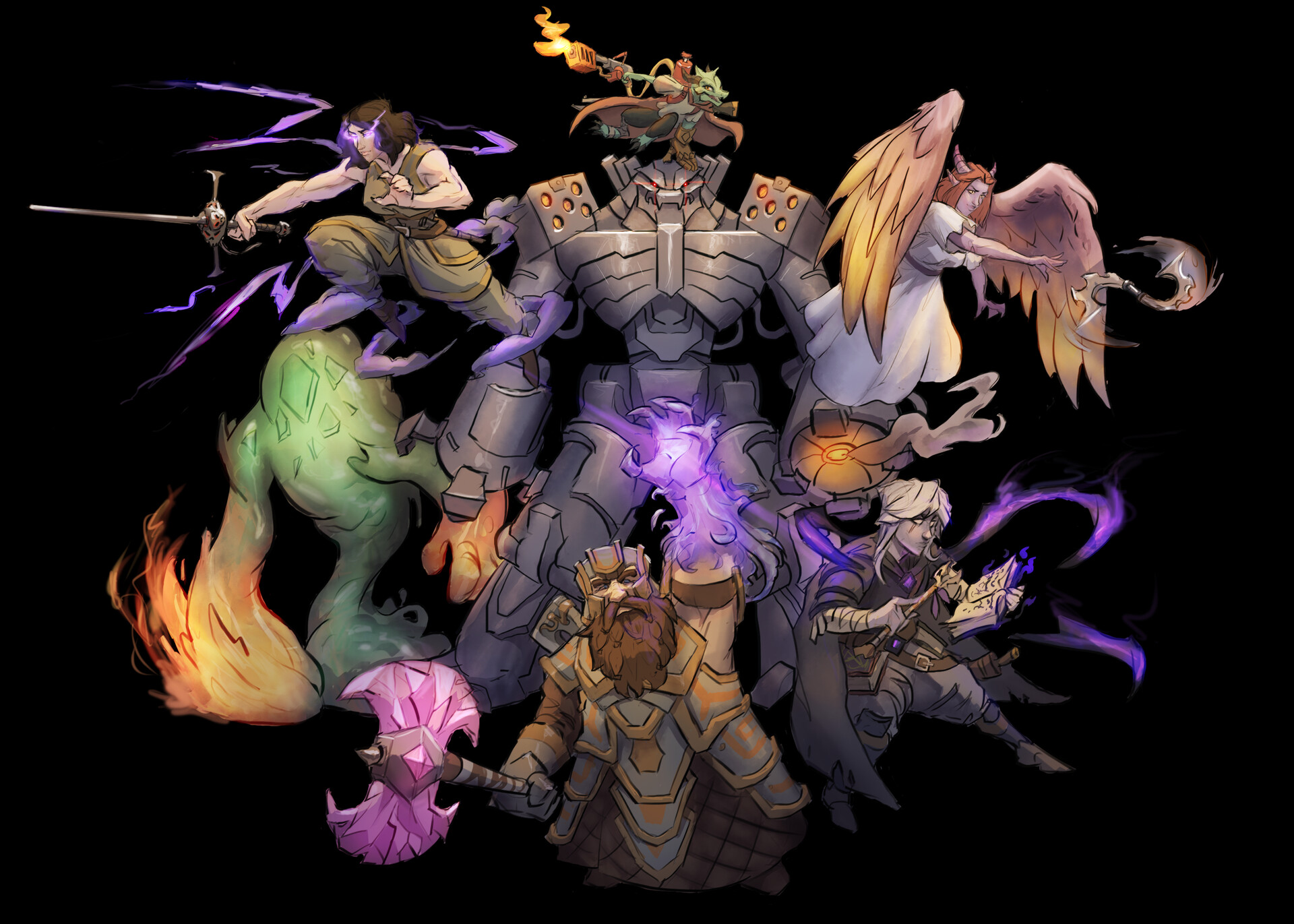 ArtStation - D&D Group Commission