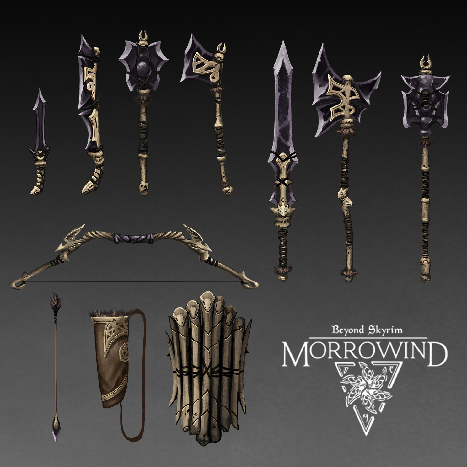 ArtStation - Ashlander set - Morrowind