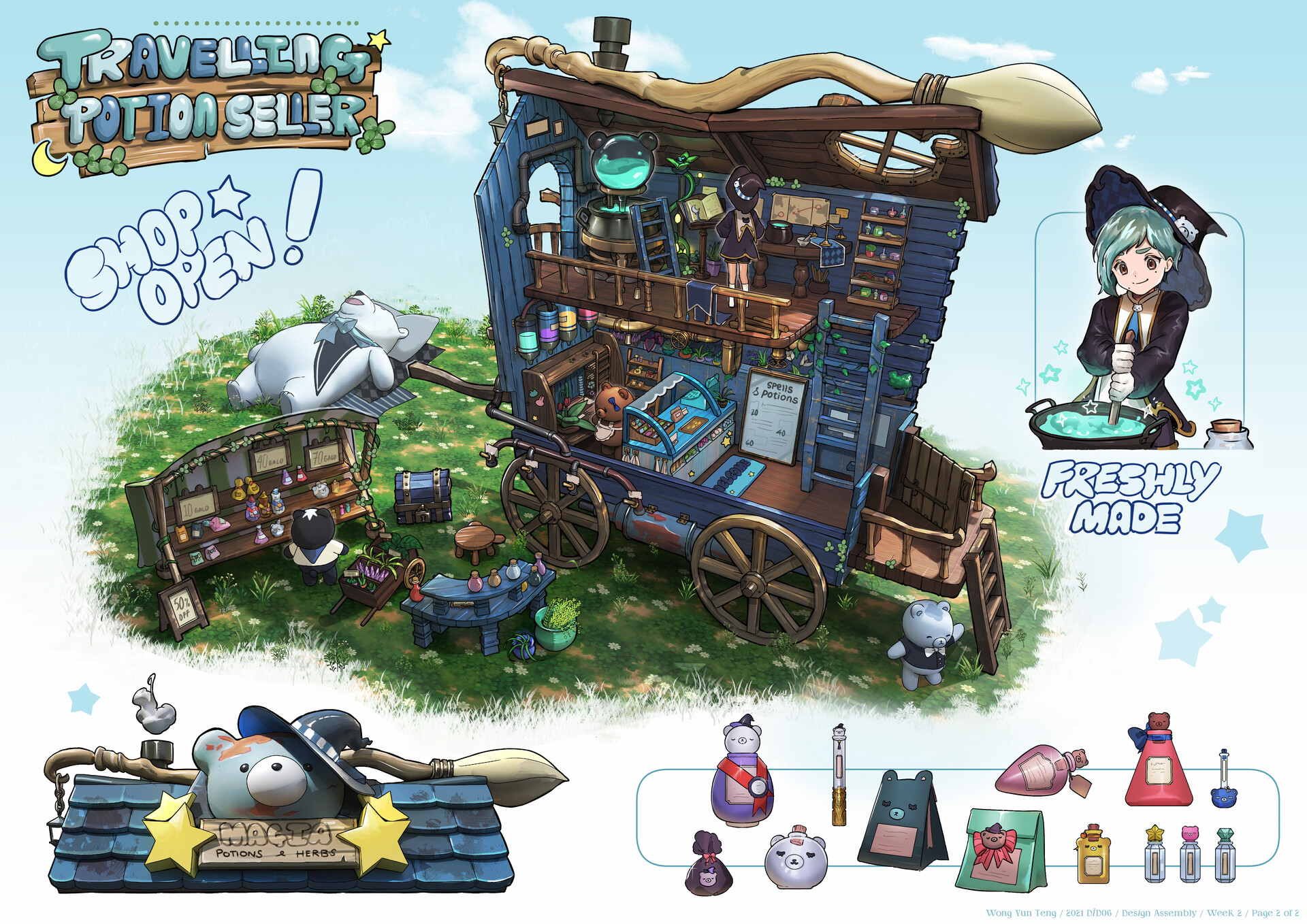 ArtStation - Travelling Potion Seller