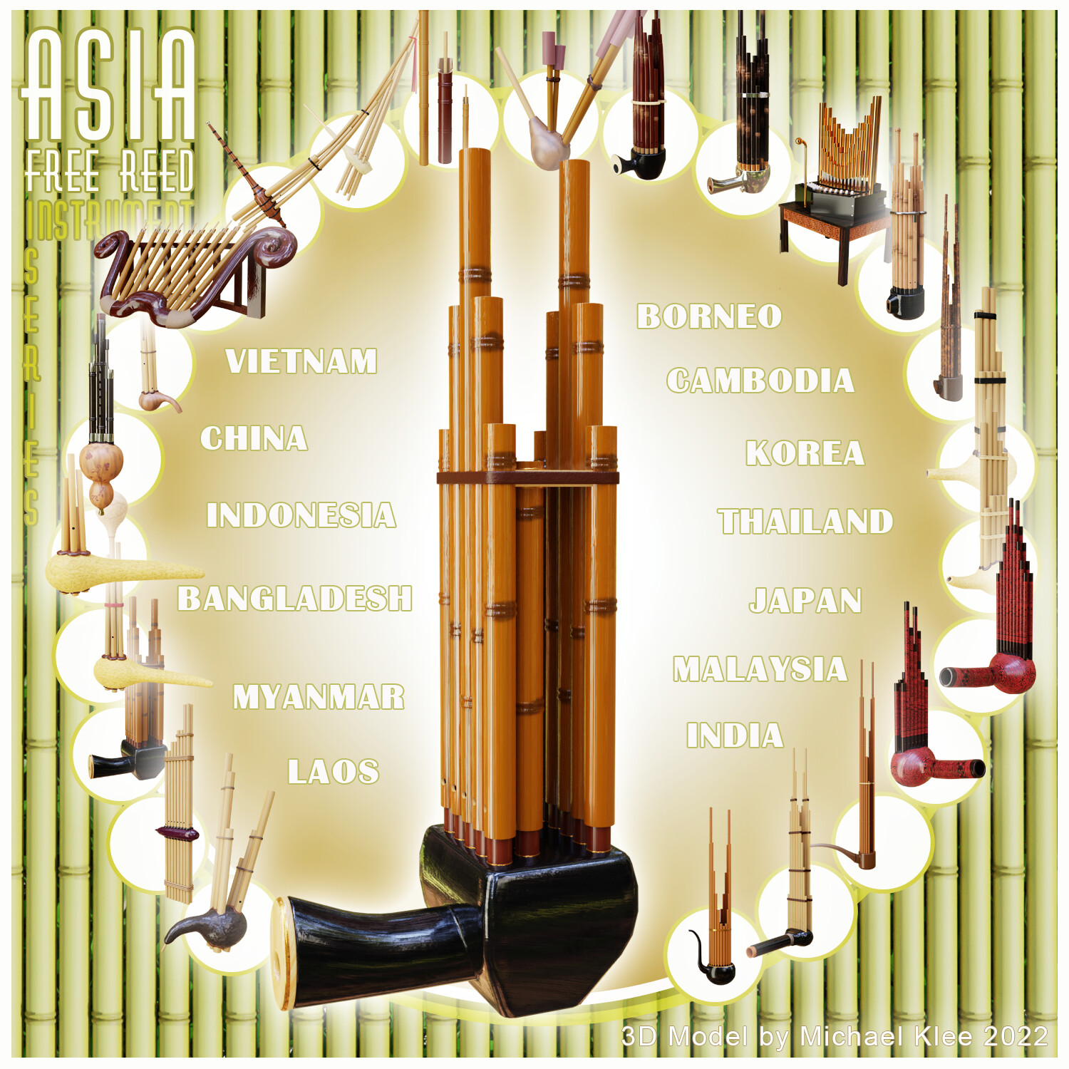 Michael Klee - ASIA FREE REED FLUTES (new) - Đing năm 方笙 葫芦笙 葫芦丝 芒筒 蘆笙 ...