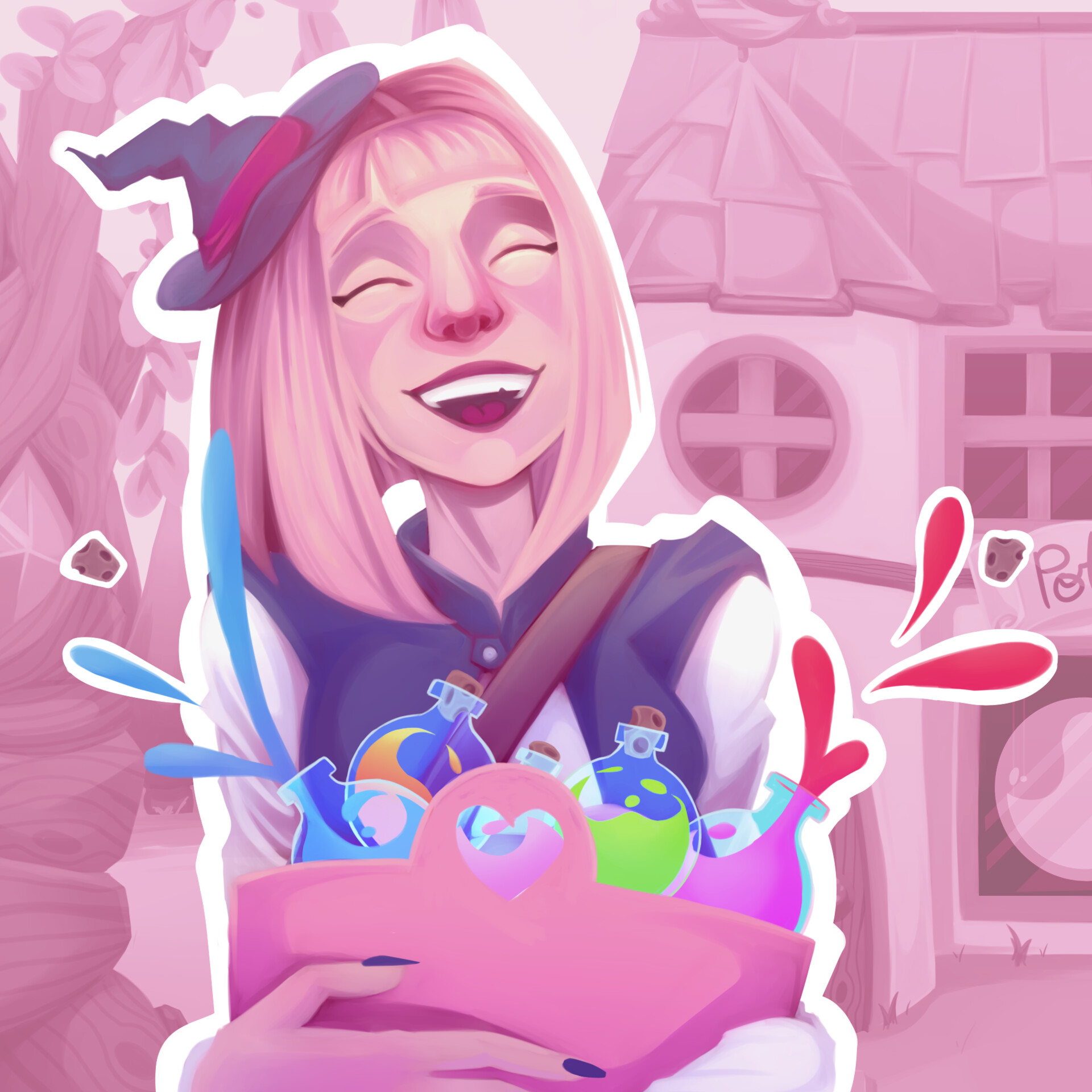 ArtStation - Potion Store: Main Menu Screen Design