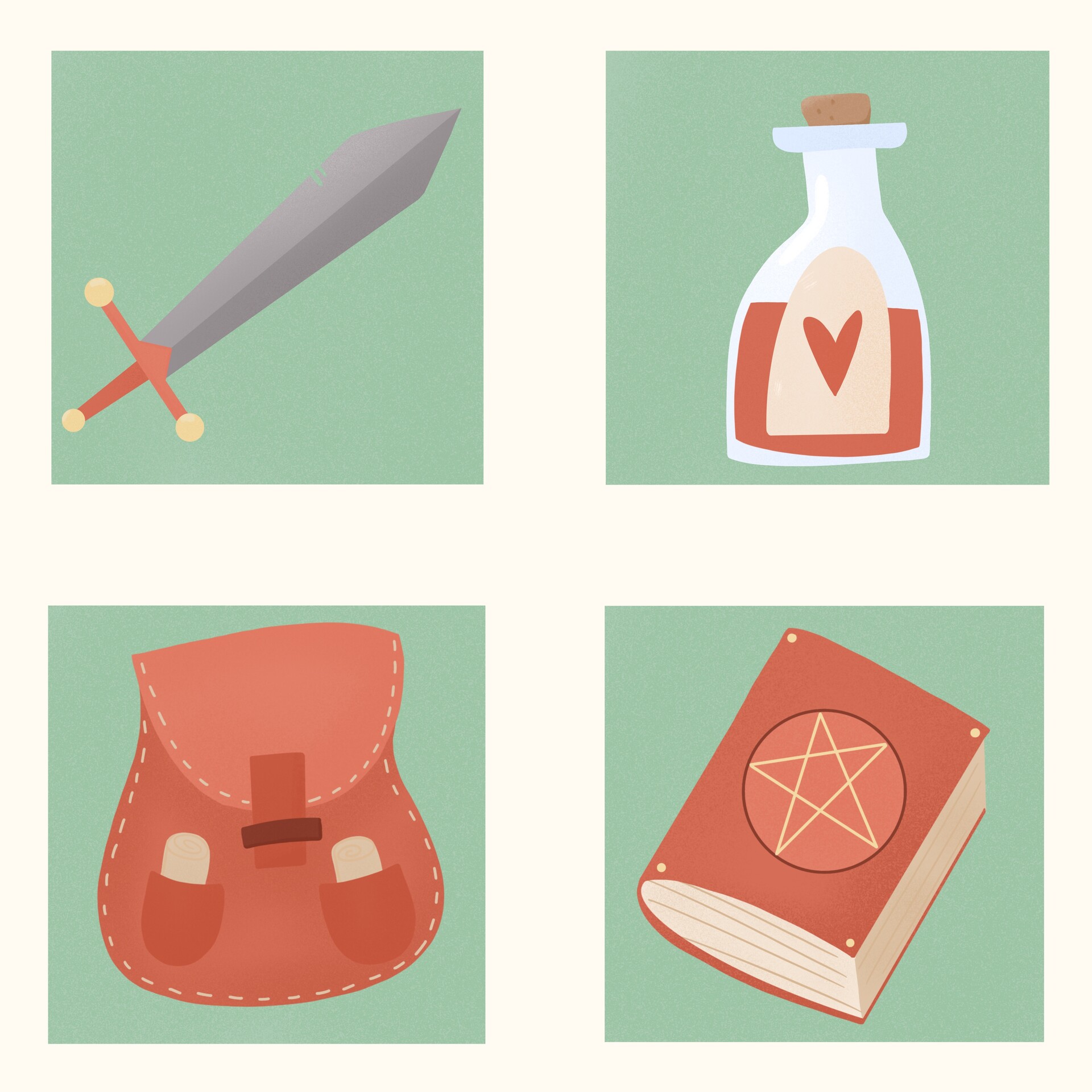 ArtStation - Stylized 2D Fantasy Game Icons