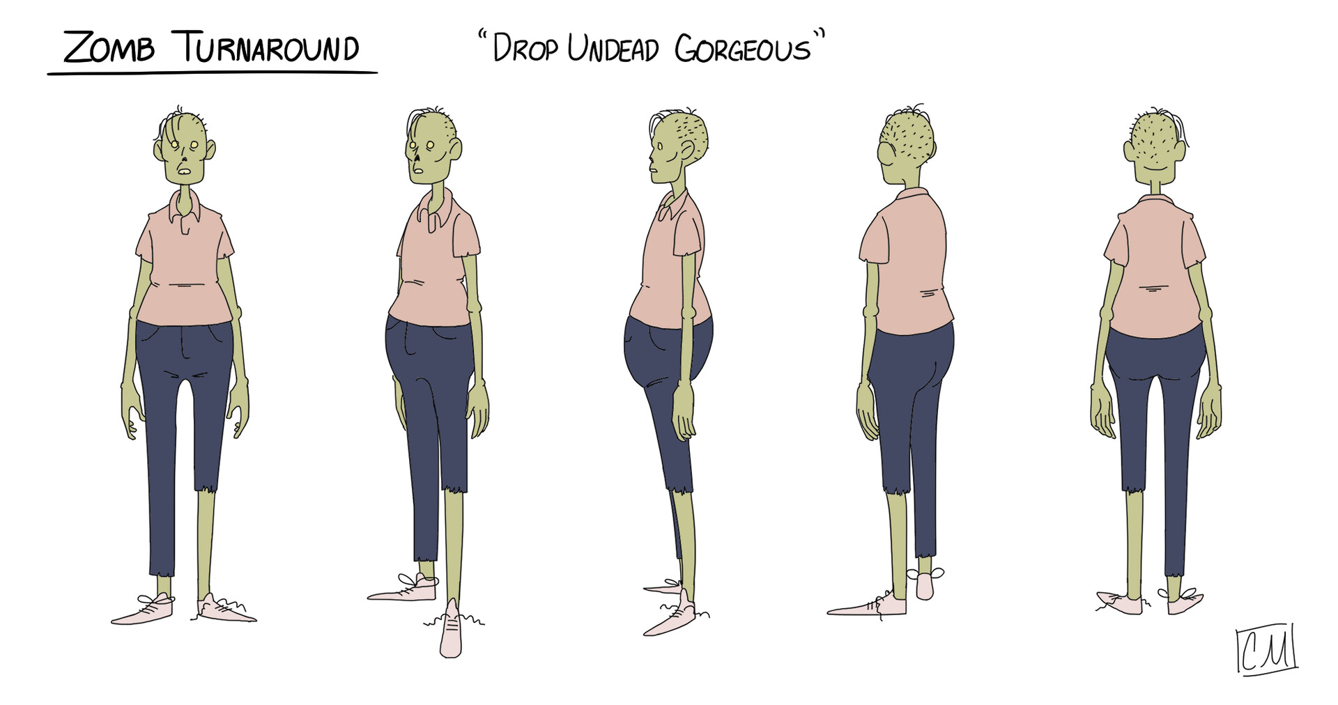 Charis Martin - Character lineup and turnarounds