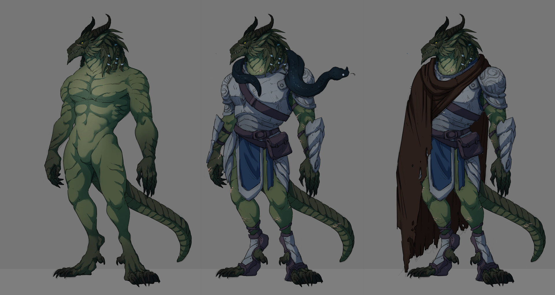 ArtStation - Dragonborn character design