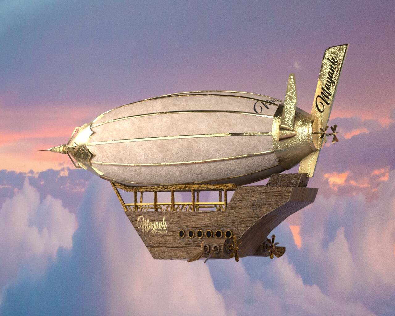 ArtStation - PUBG mobile's Battel Ship Golden