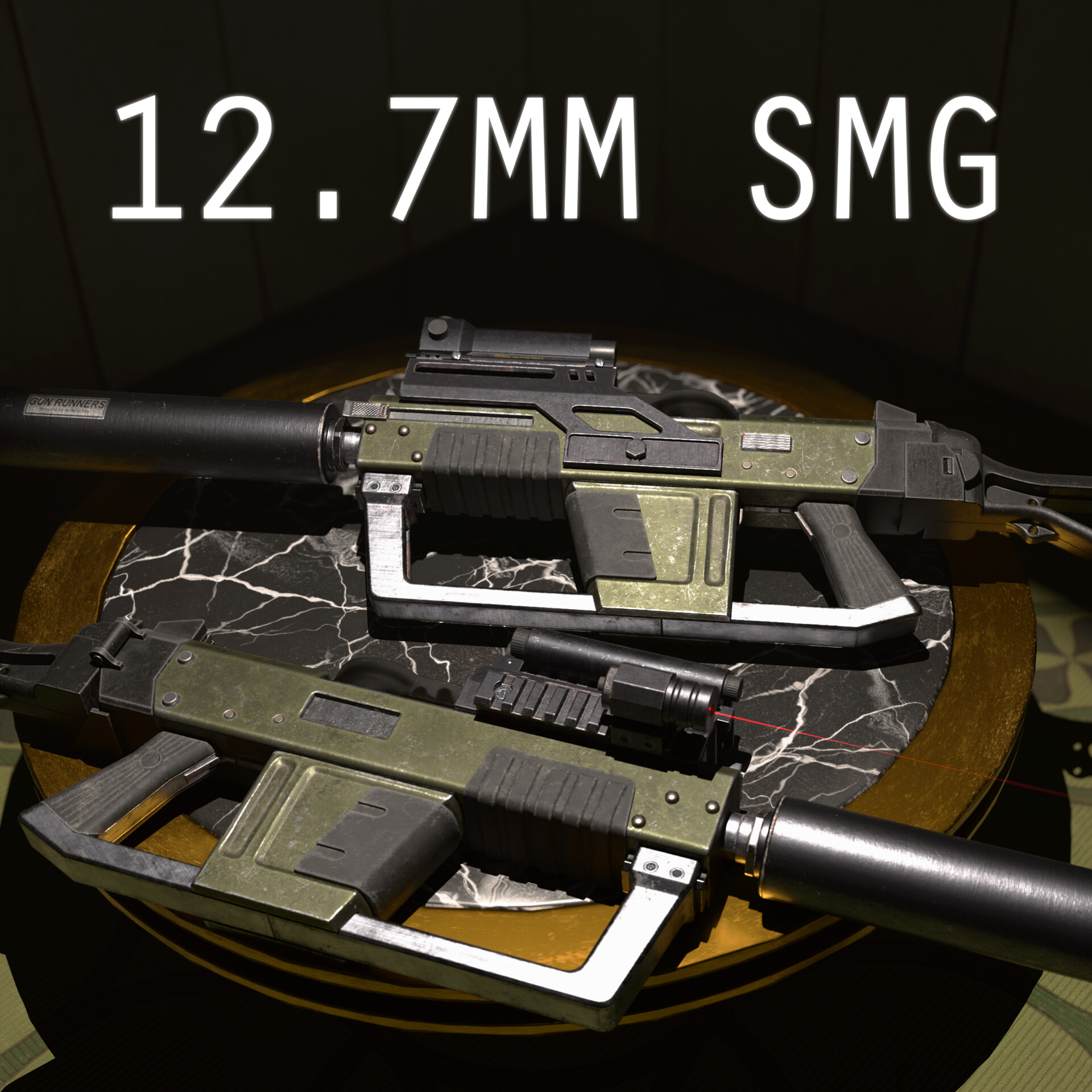 ArtStation - 12.7mm SMG - F4NV