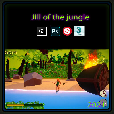 ArtStation - Jill Of The Jungle Remake - Student Project