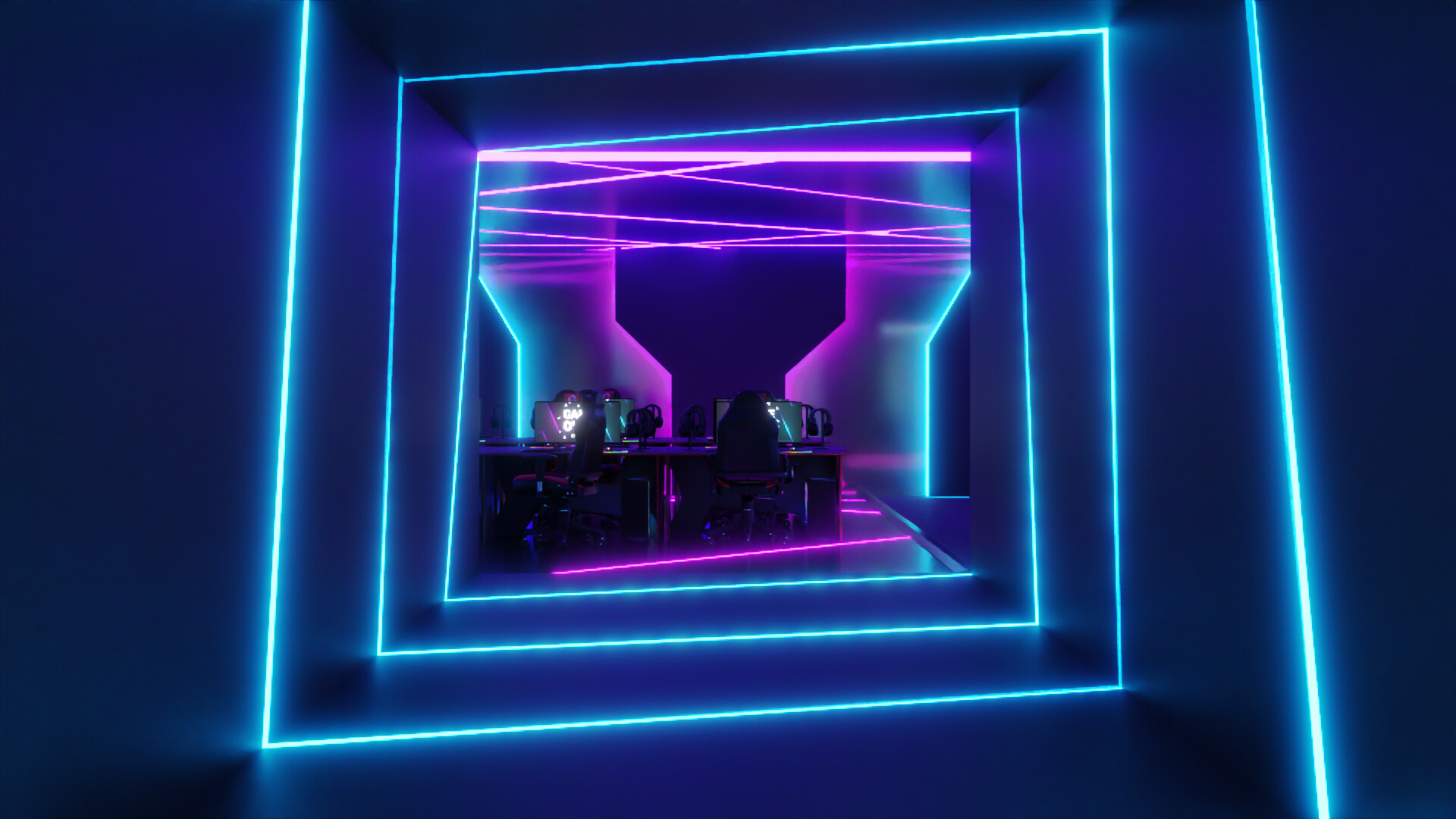 ArtStation - Gaming center interior design