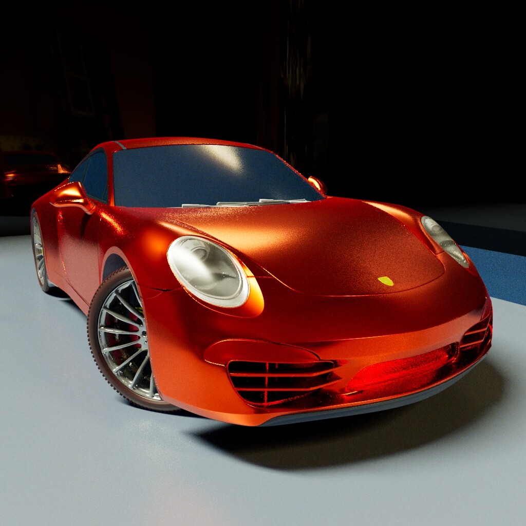 ArtStation - Sports Car 3D Model in Autodesk Maya