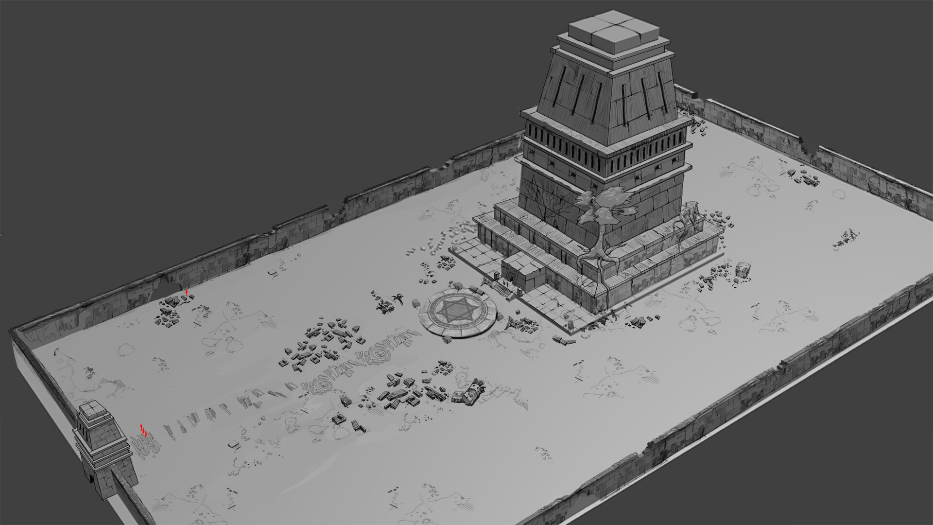 ArtStation - Temple design.