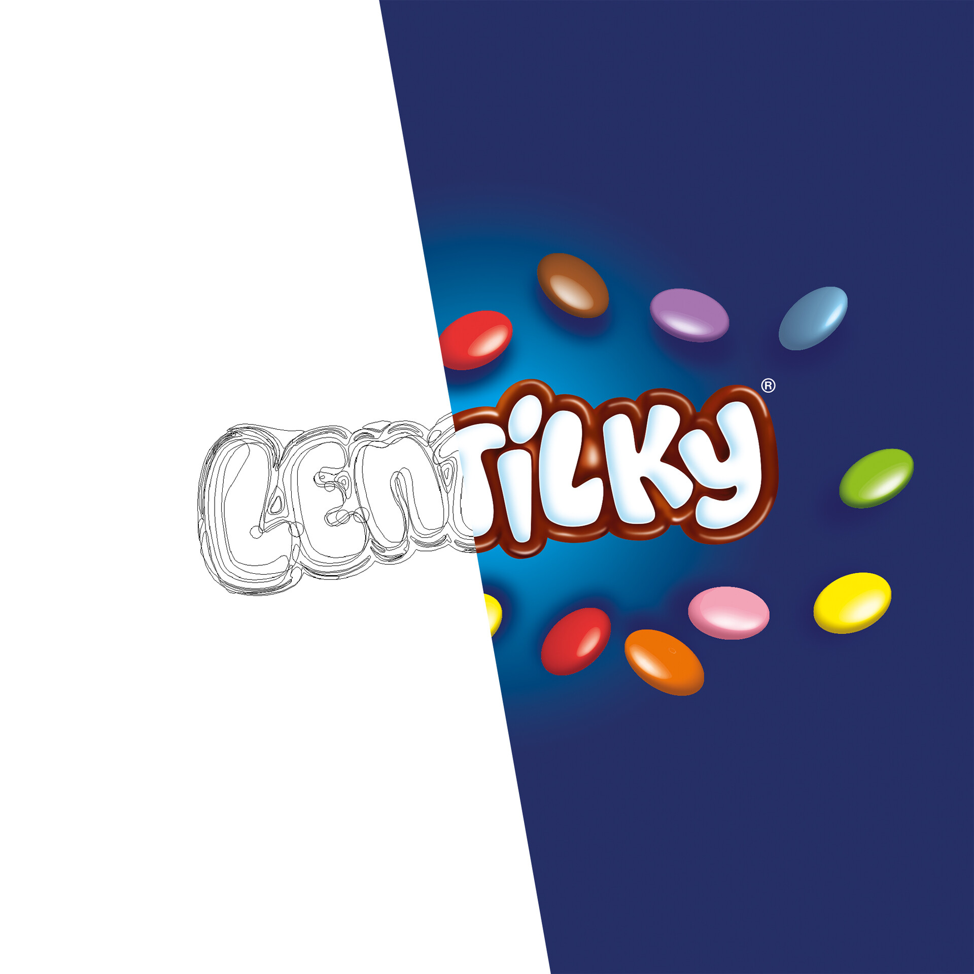 ArtStation - Lentilky Logo Vectorized (2022)