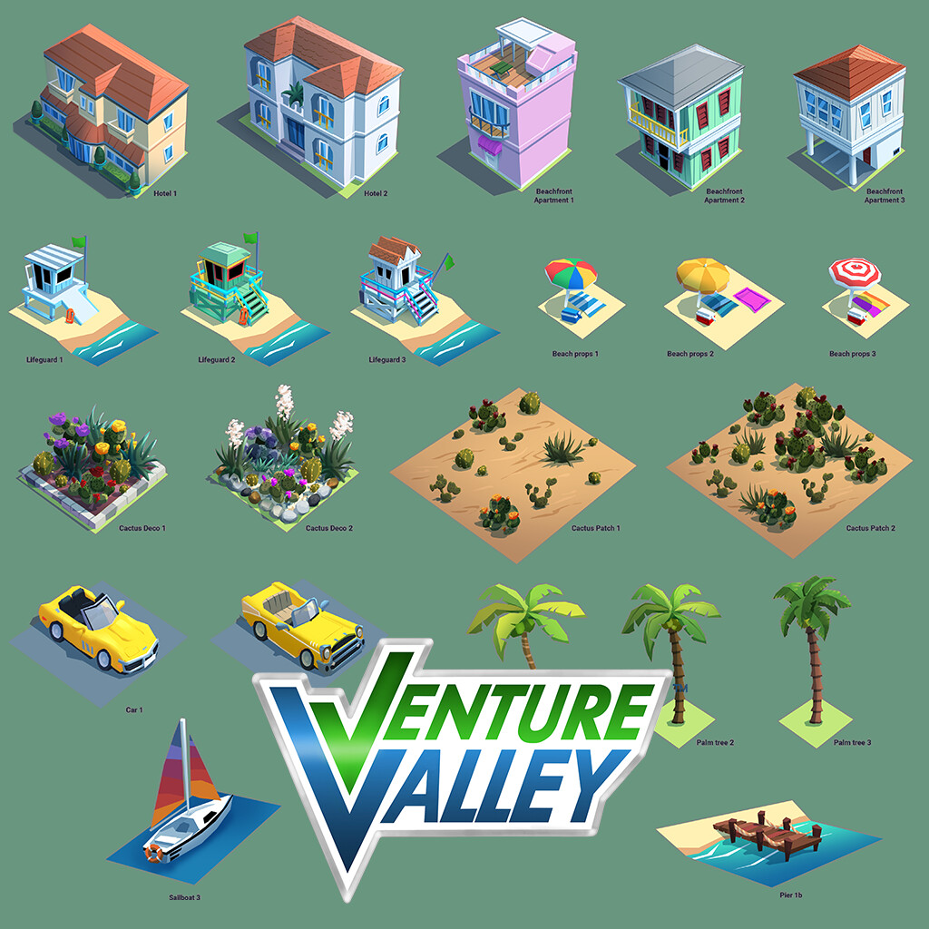 ArtStation - Venture Valley - Game Asset Concepts