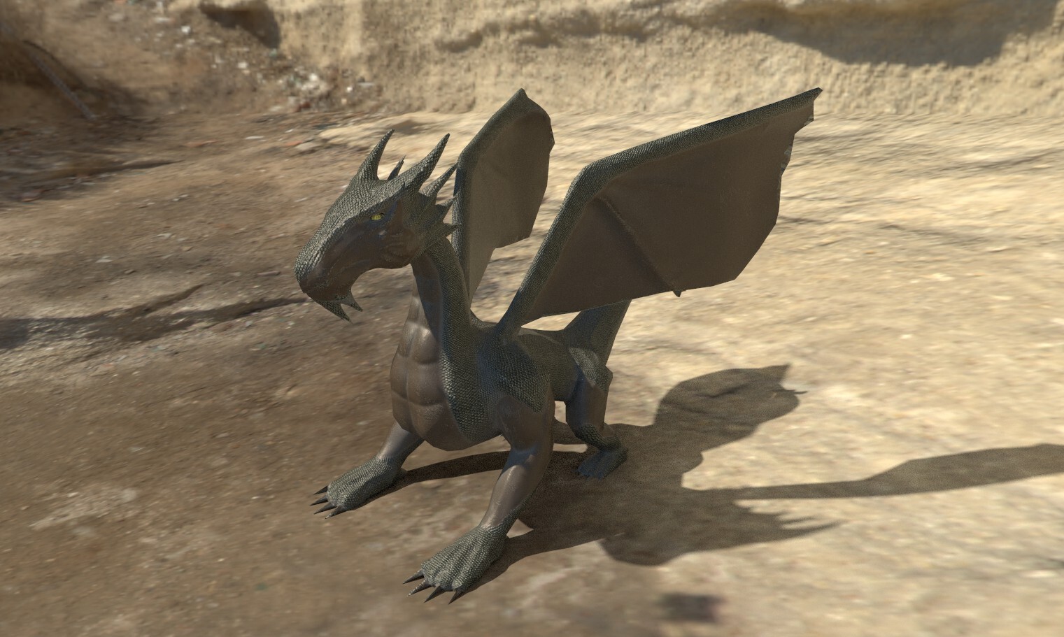 ArtStation - Dragon - Low Poly Version