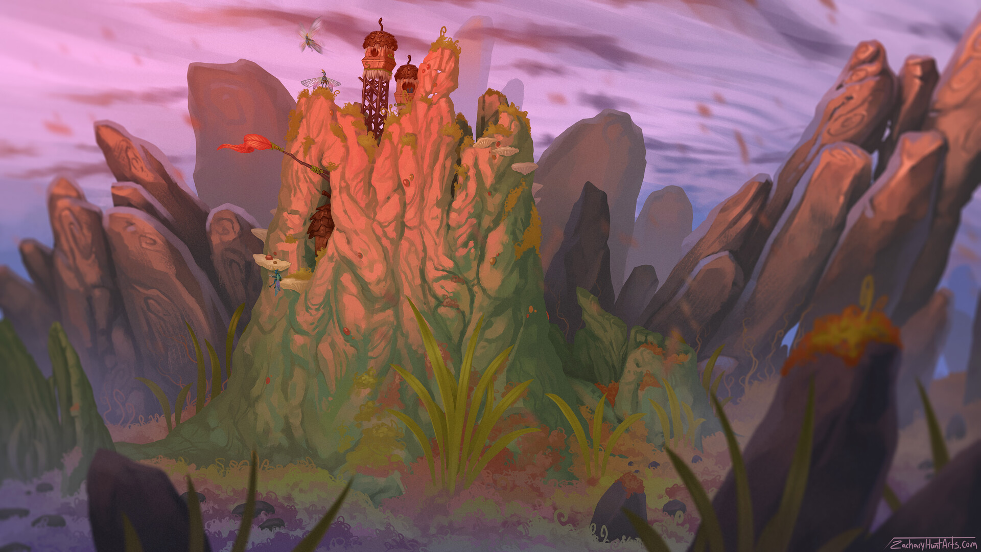 ArtStation - Environment Concept: Stump Home