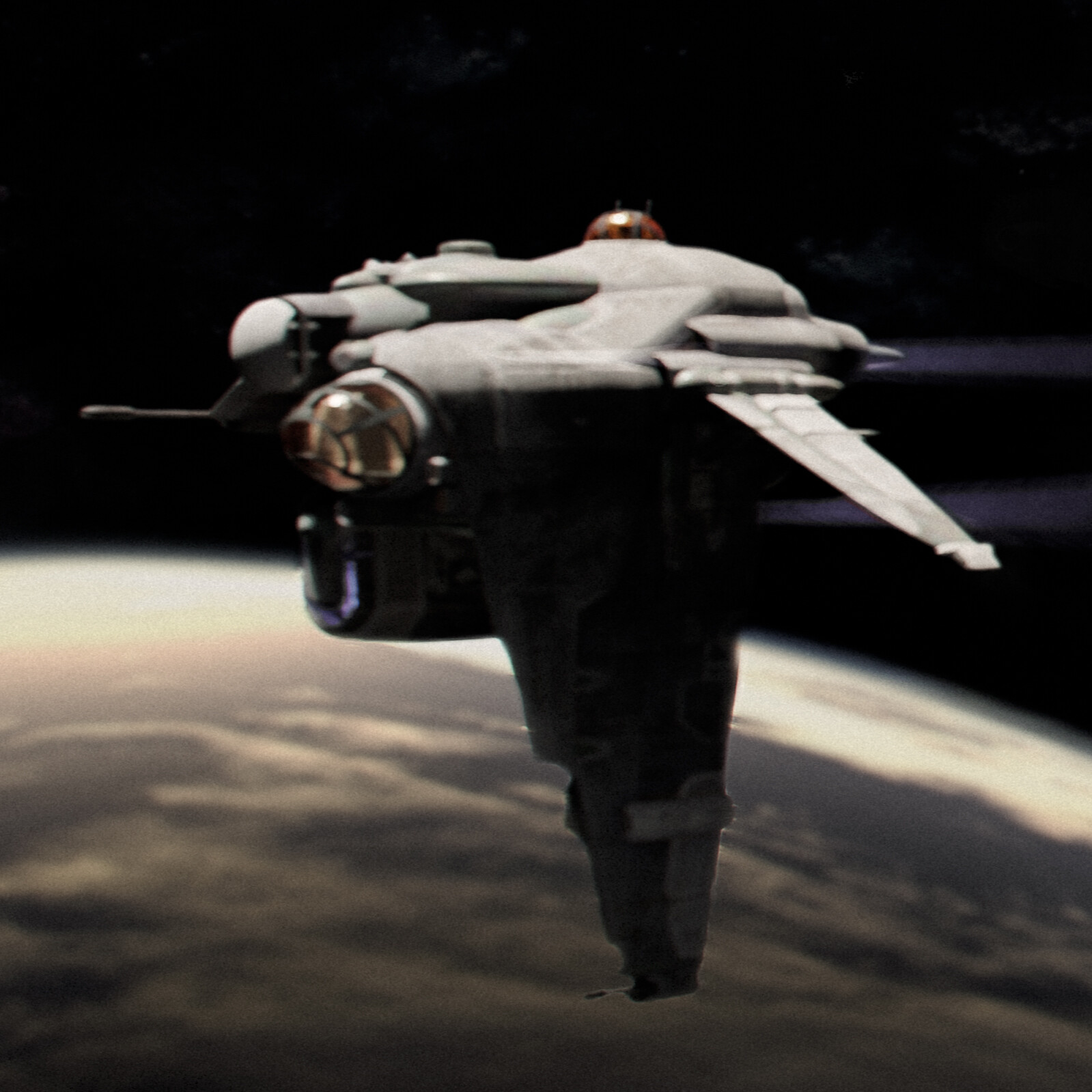 ArtStation - Vertical wing spaceship!