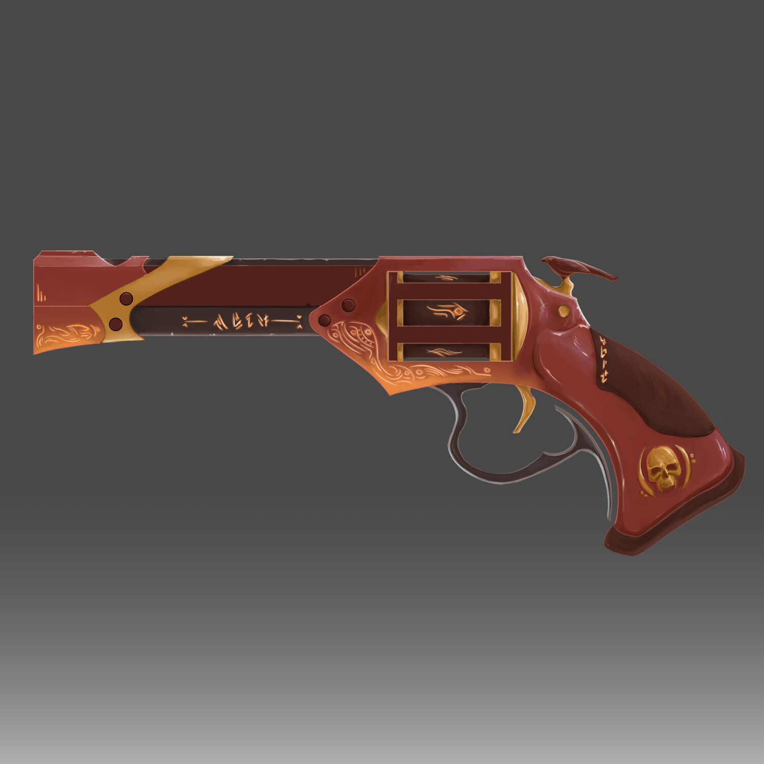 ArtStation - Commission - Magic Revolver concept