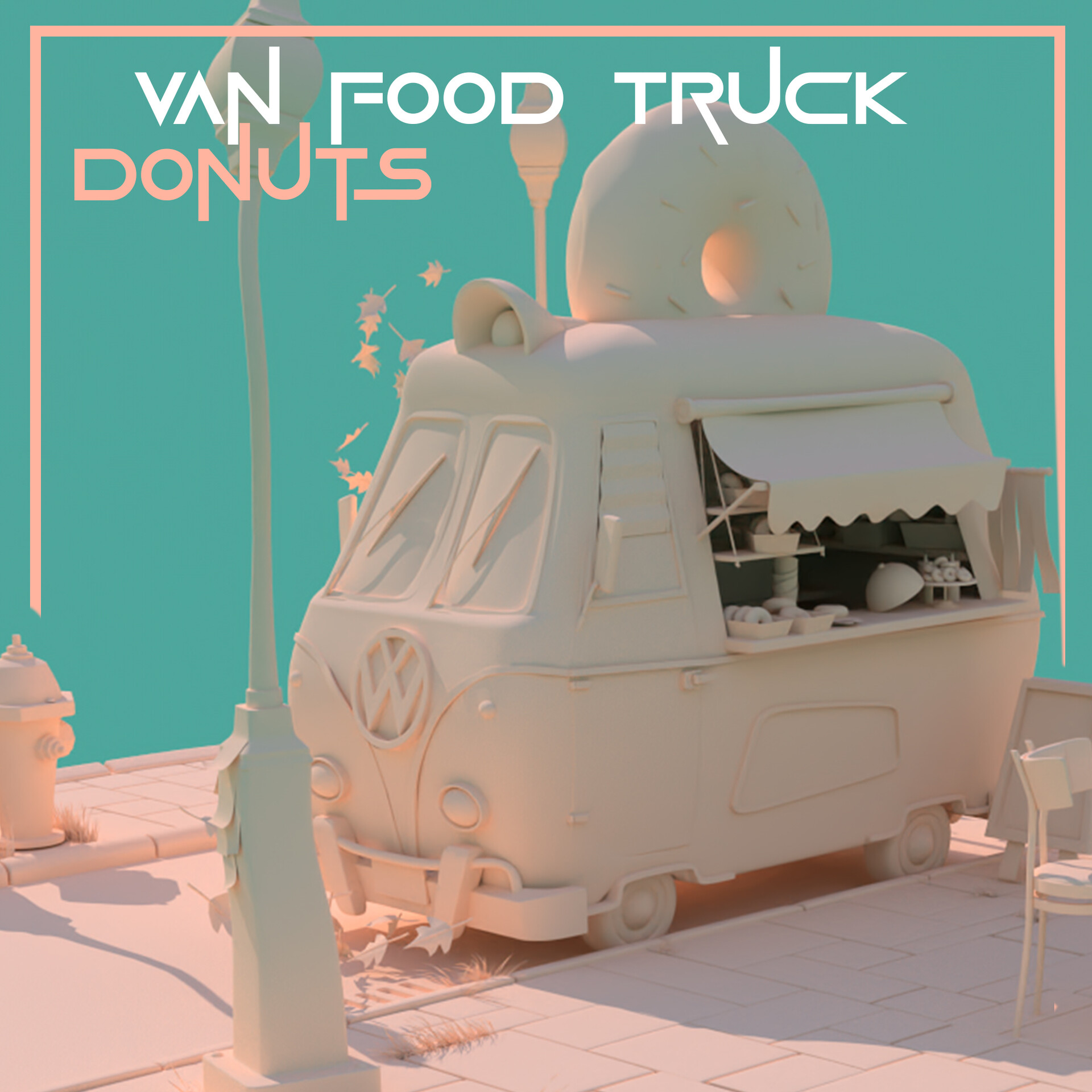 ArtStation - Stylized Van Food Truck