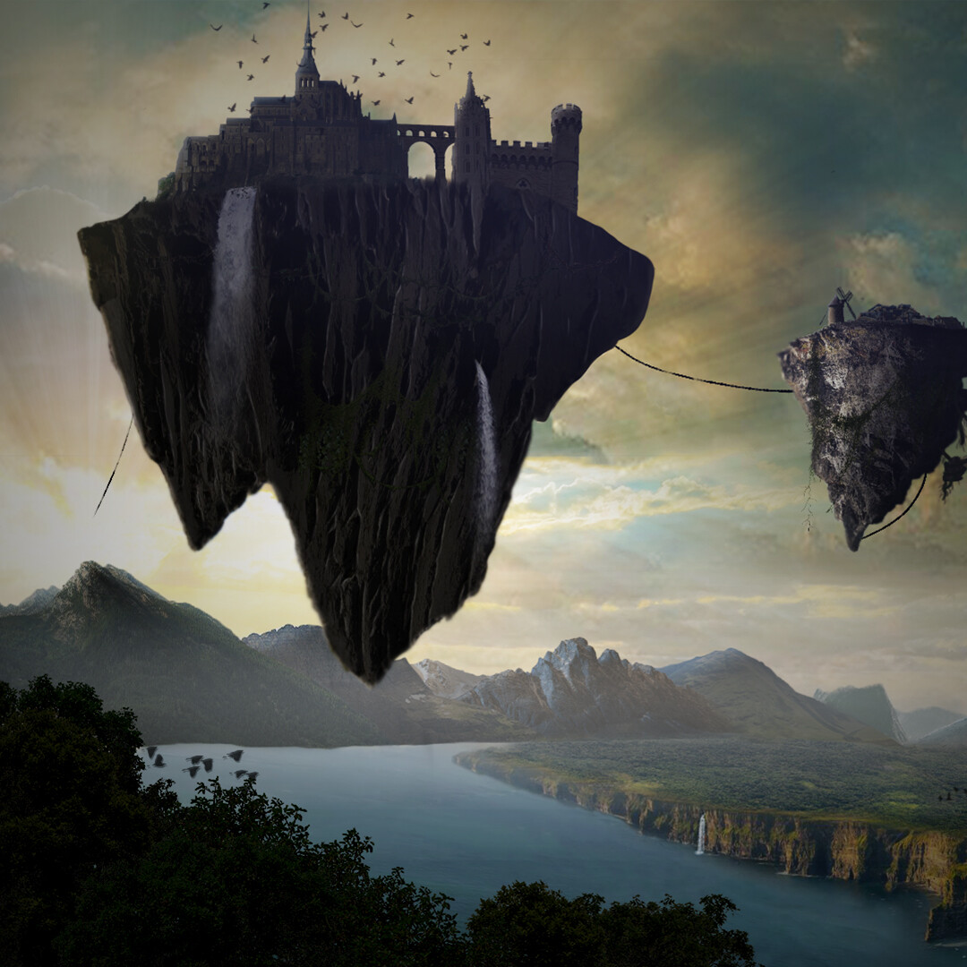 ArtStation - Flying Island - Matte Painting