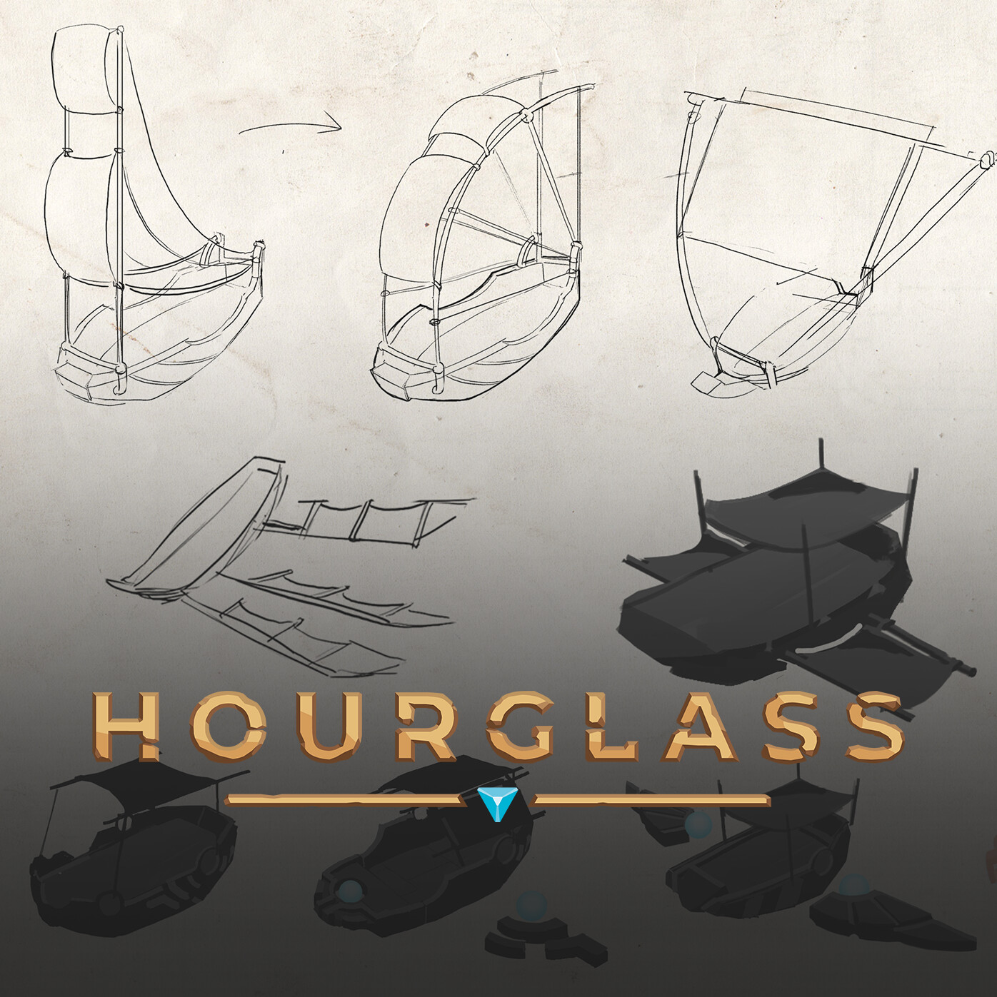 ArtStation - HOURGLASS: Concept sketches