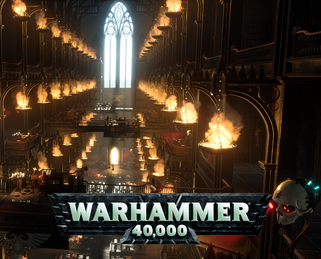 ArtStation - Warhammer 40 000 Imperial library