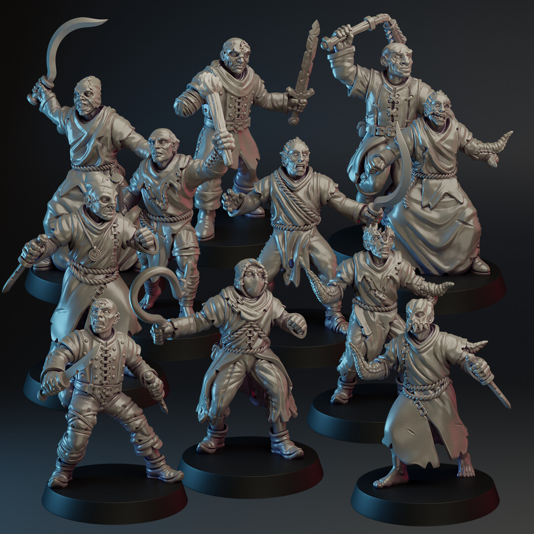 ArtStation - Cultists set - Vae Victis Miniatures