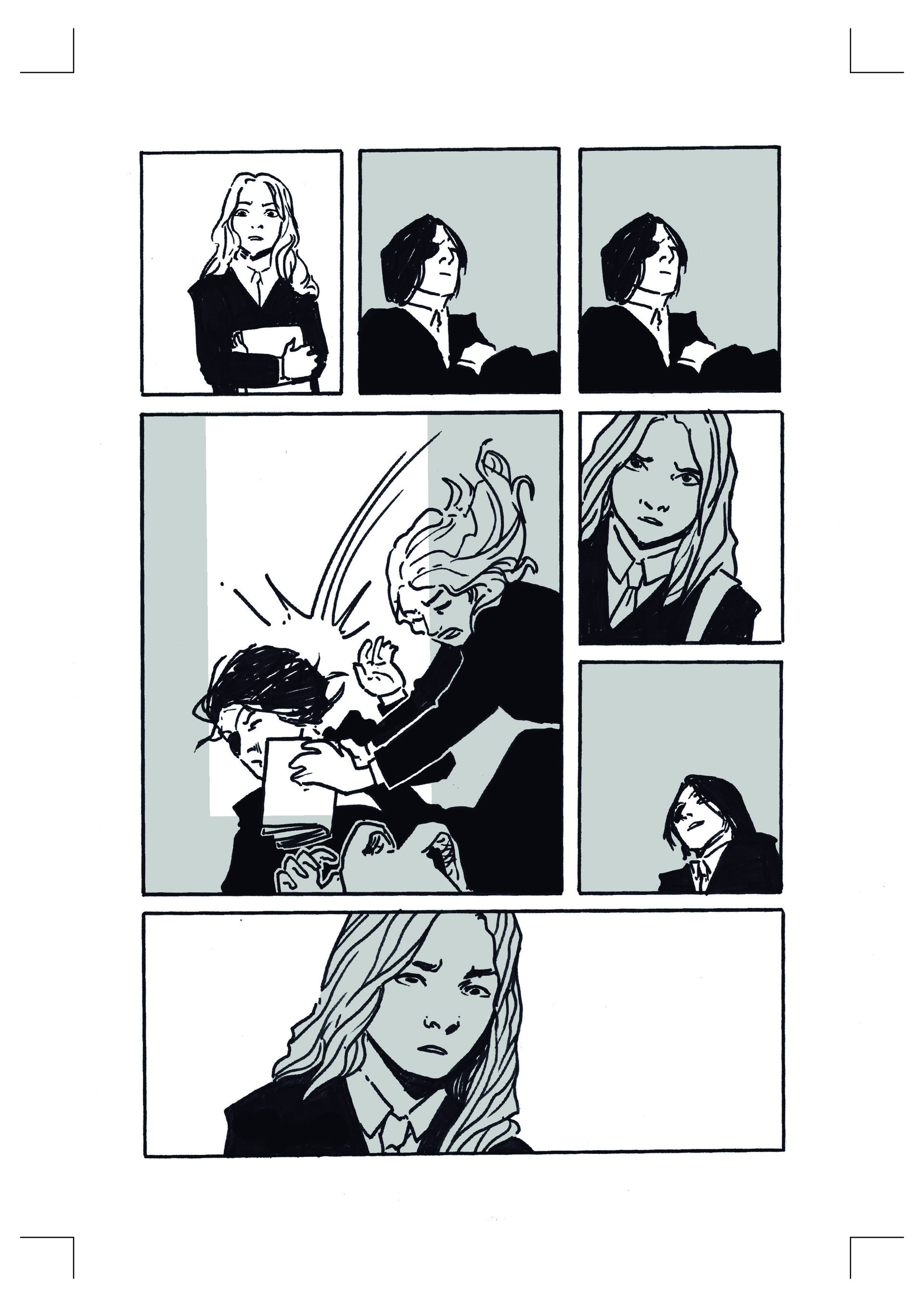 ArtStation - Sample pages from "El agua está espesa"