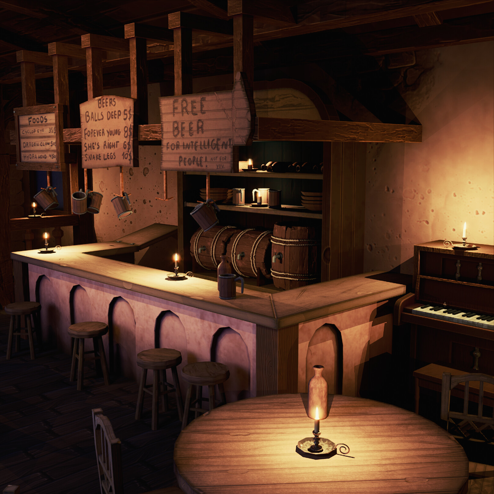 ArtStation - Medieval Fantasy Tavern - UE4