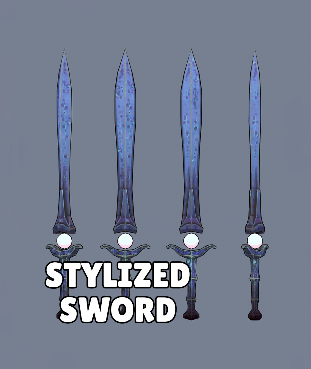 ArtStation - Stylized Sword [Substance Painter and Toon Shader in Unity].