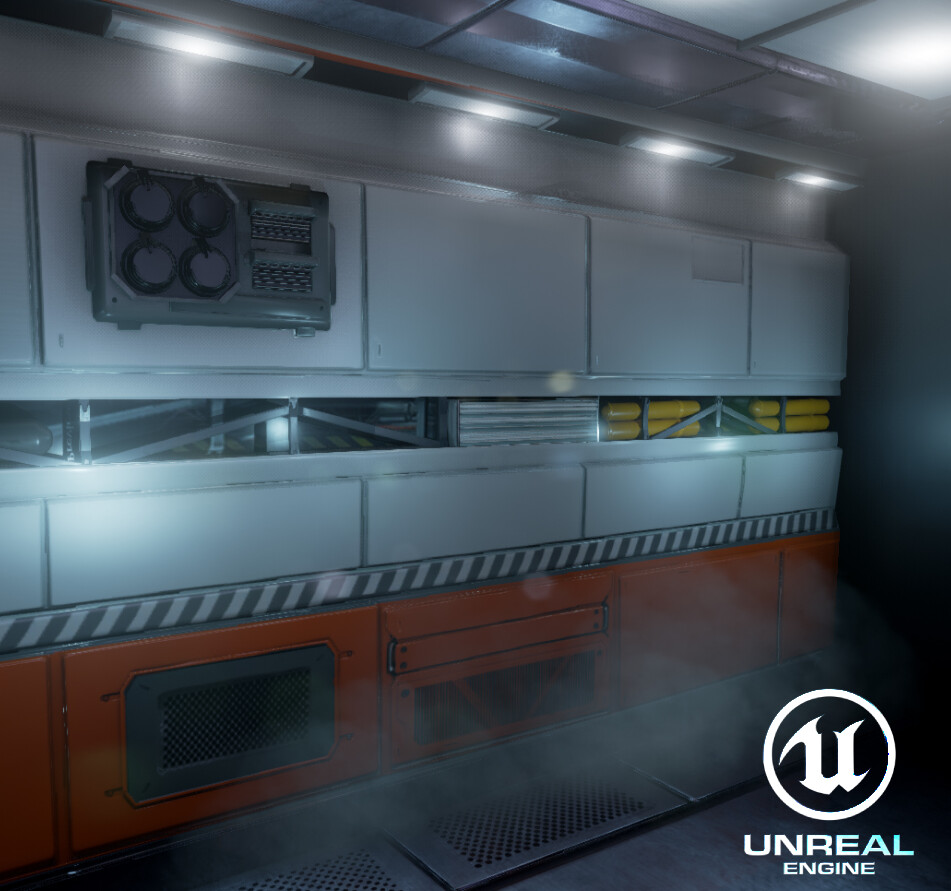 ArtStation - Modular sci-fi wall