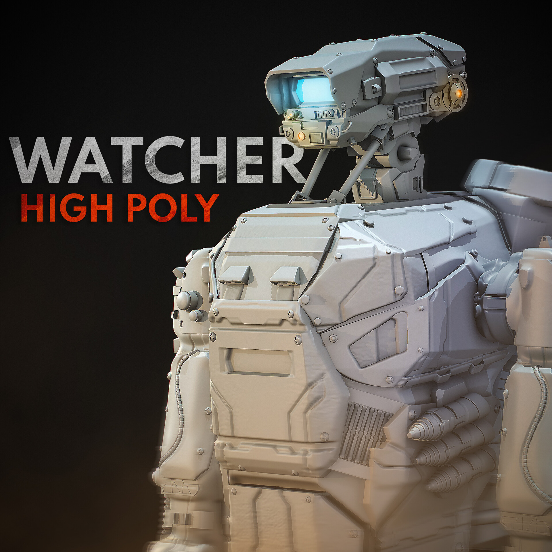 ArtStation - Combat robot // Watcher // Scout class