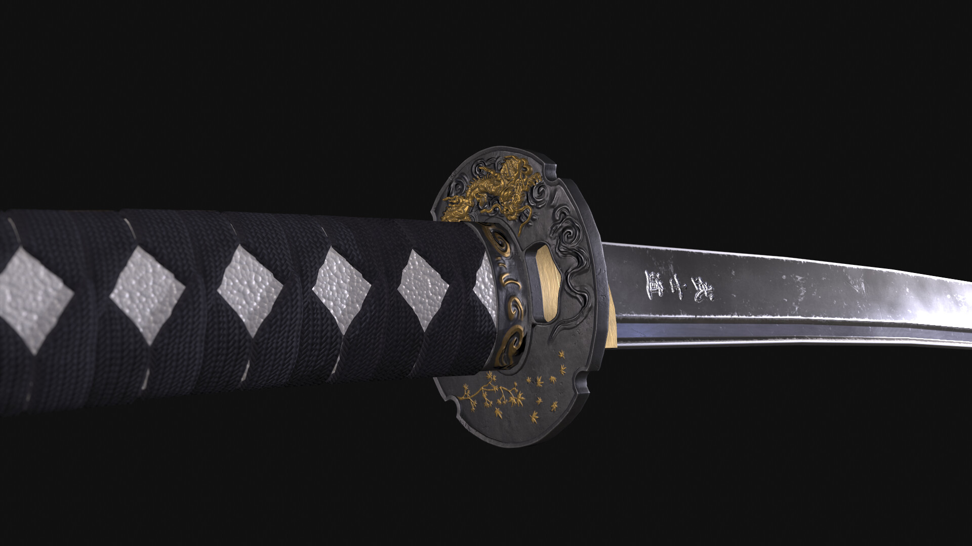 ArtStation - Katana - The Golden Dragon