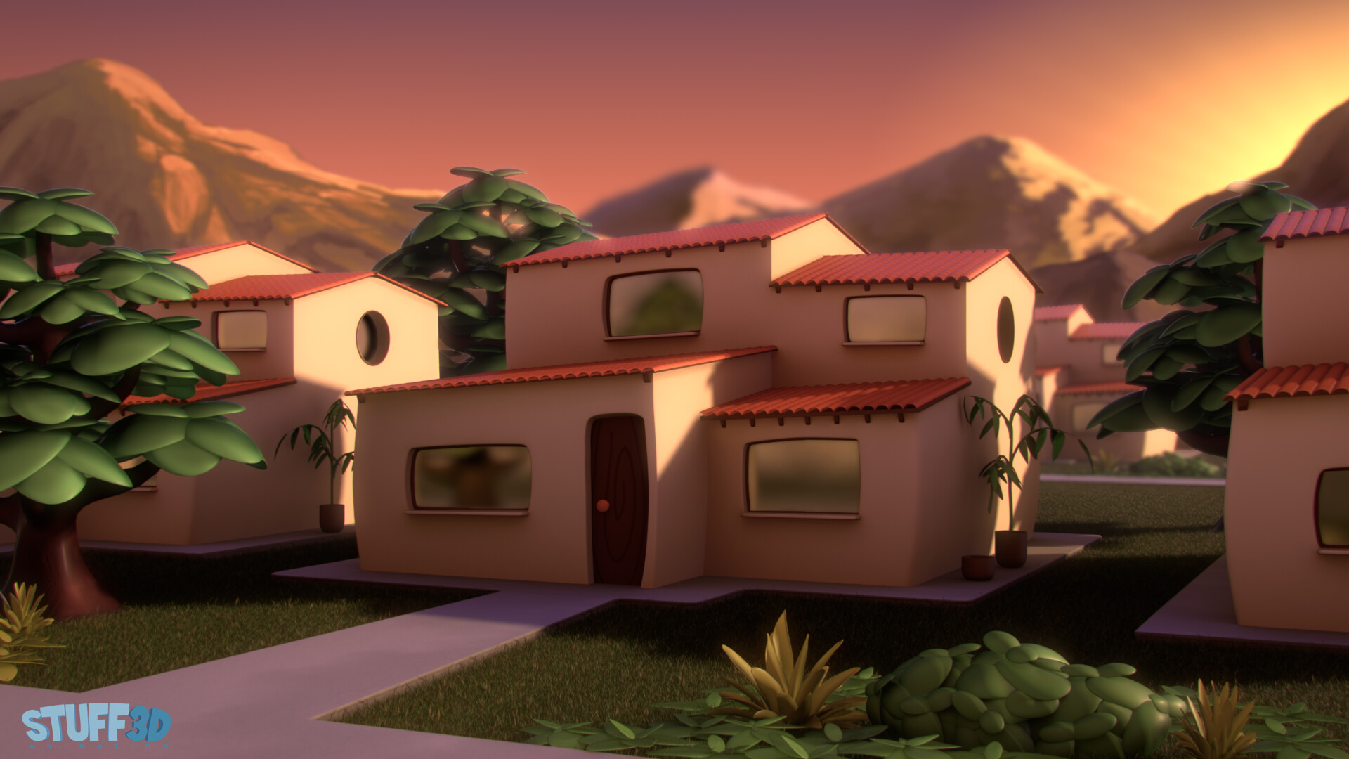 ArtStation - Stuff3D - Cartoon House