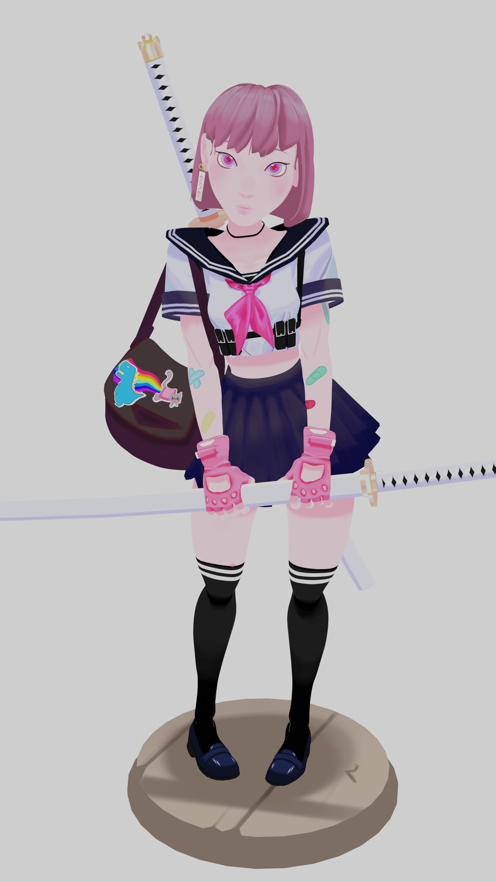 ArtStation - Super Samurai School Girl