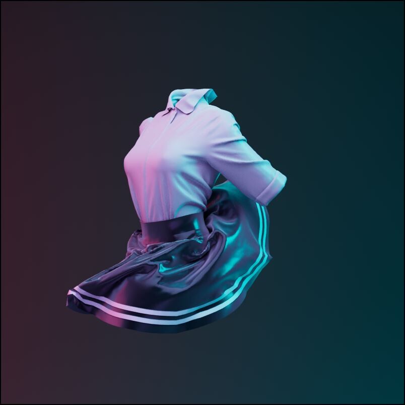 ArtStation - Cloth dancing