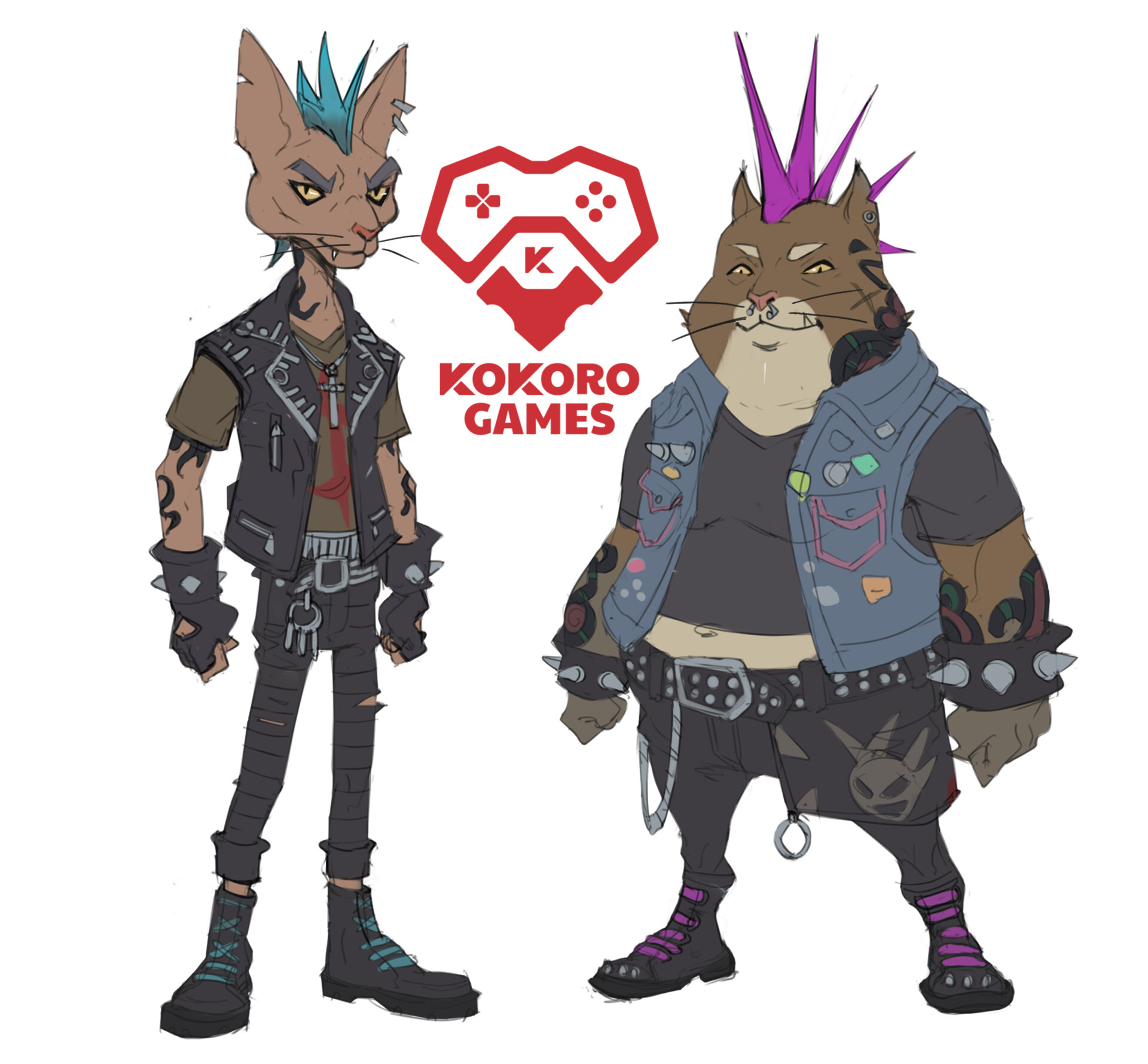 ArtStation - punk cats