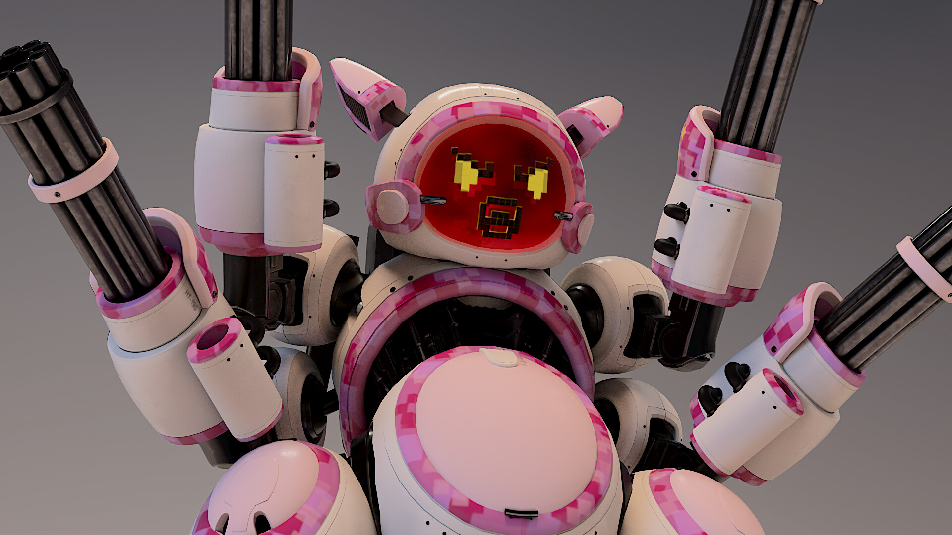 ArtStation - K-1TTY Mech Model