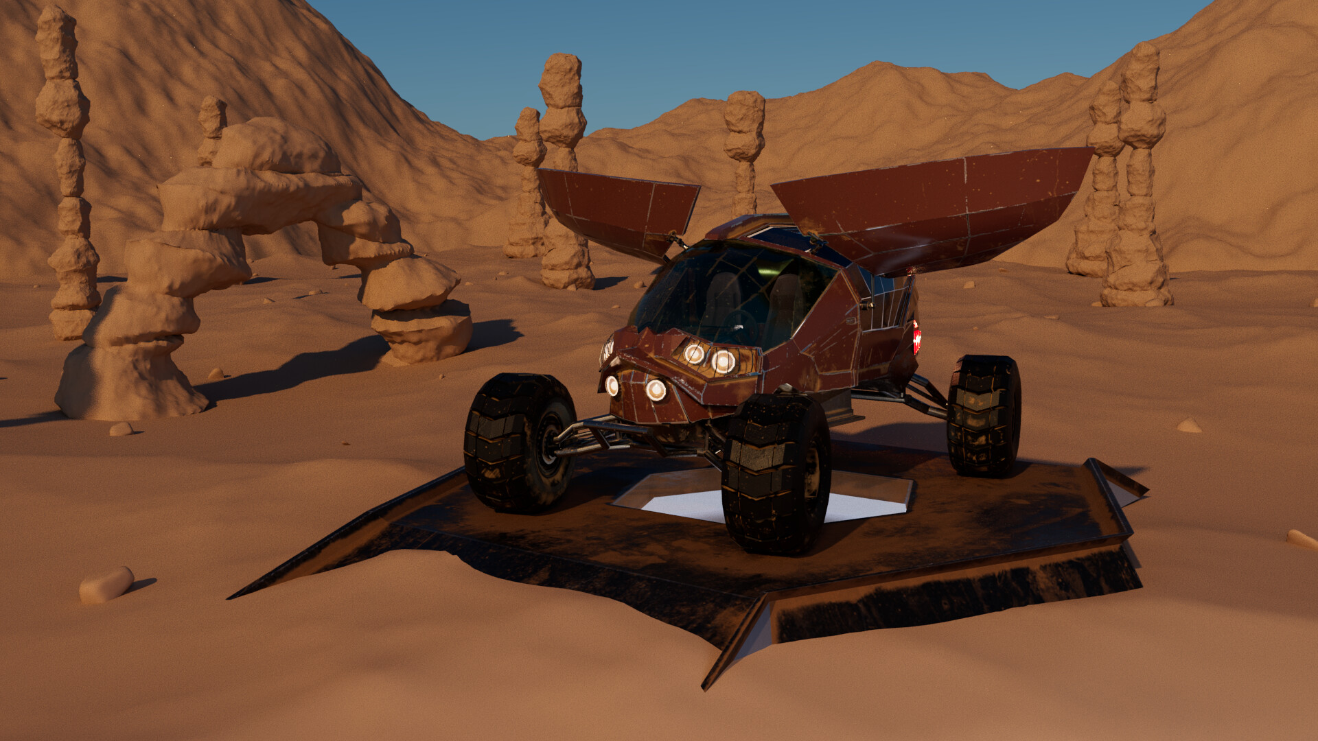ArtStation - The Sand Scarab (Vehicle Design)