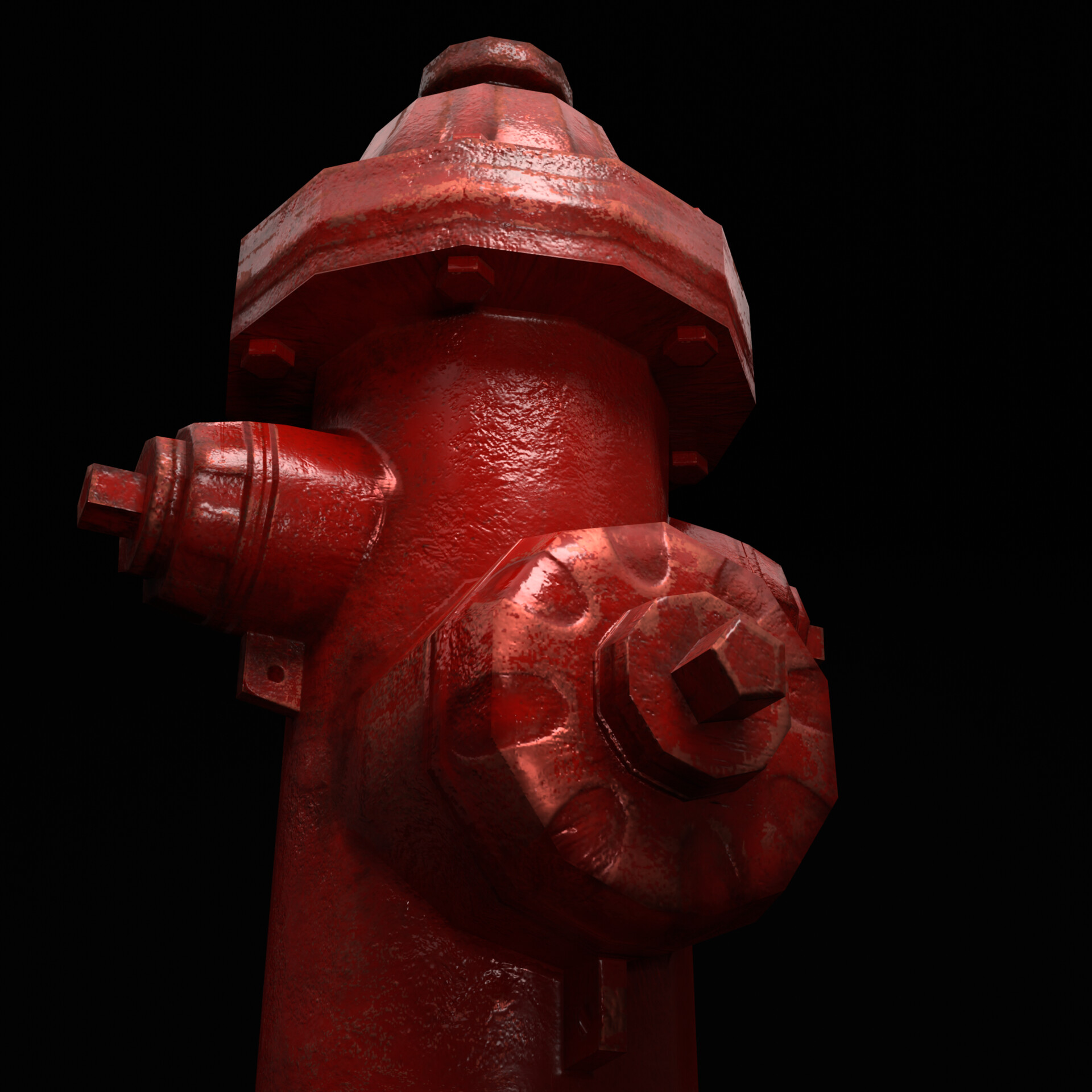 ArtStation - Low poly fire hydrant