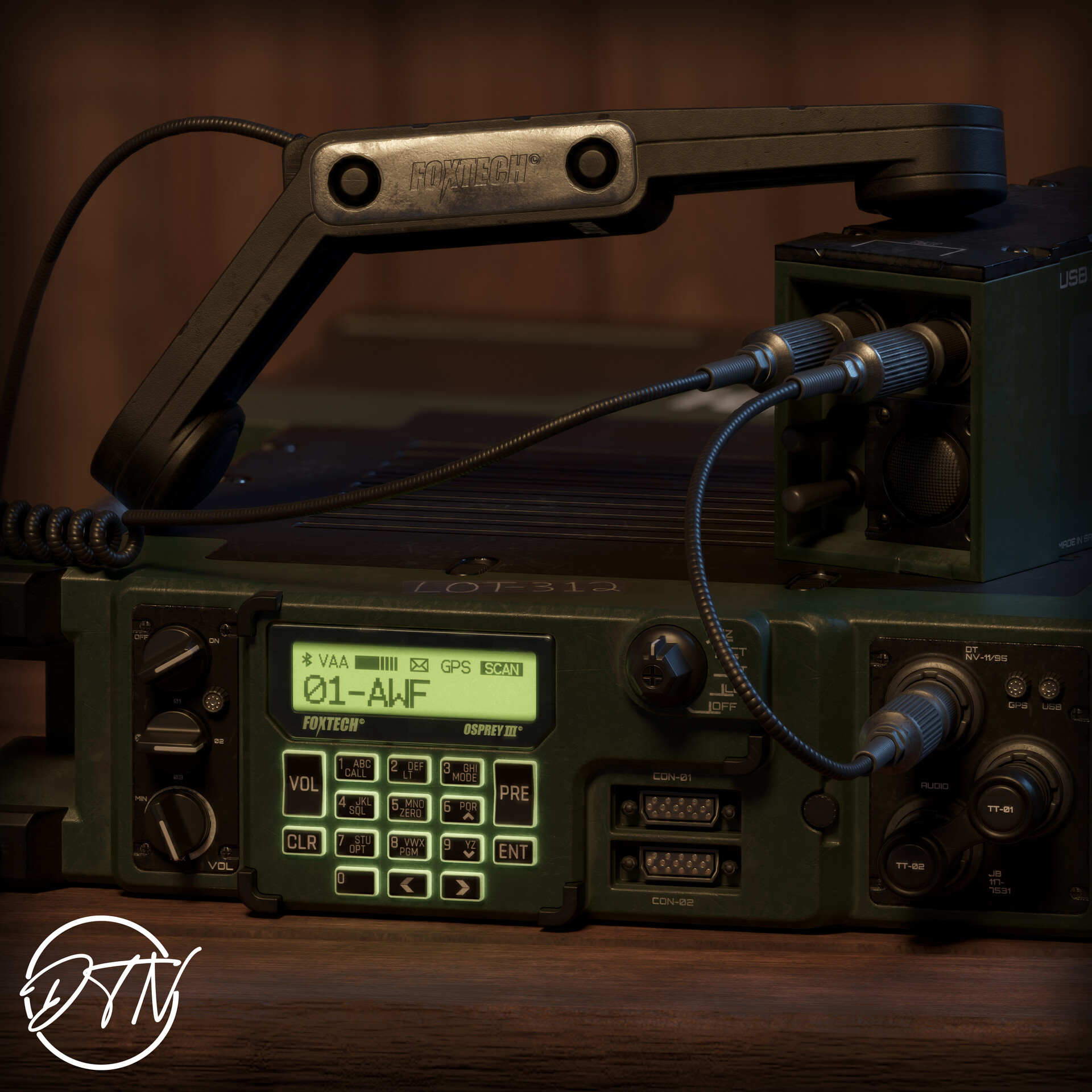 ArtStation - Military Radio | Modeling & Texture Practice