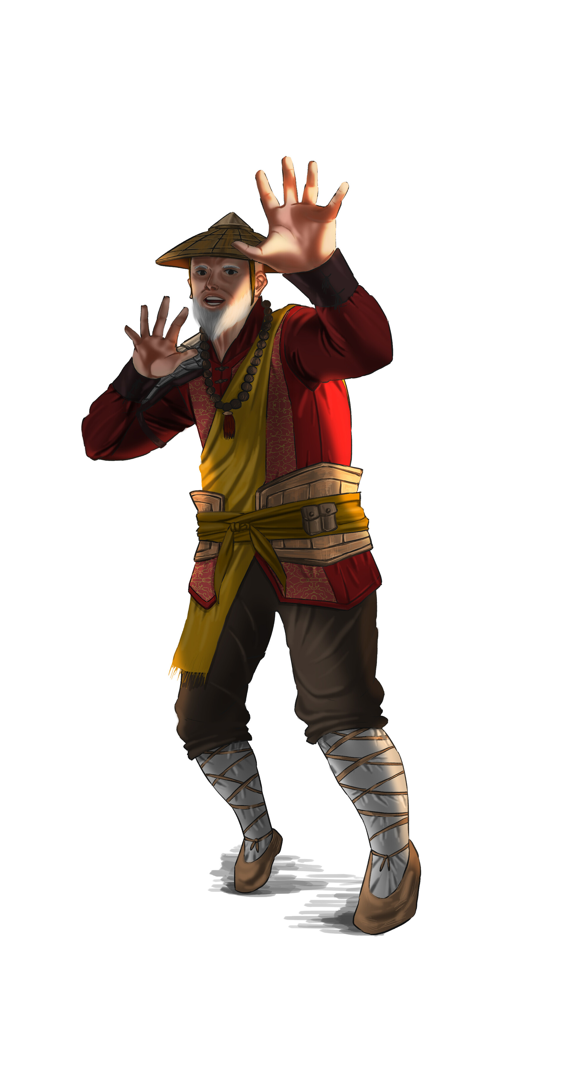 ArtStation - Buddhist Monk Character Design