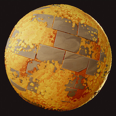 ArtStation - Stylized Fungus & Brick | Substance Designer