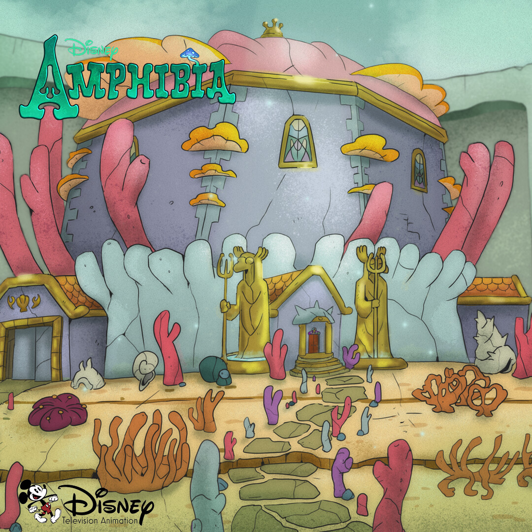 ArtStation - Amphibia Concept - Newtopia Military Camp Headquarters