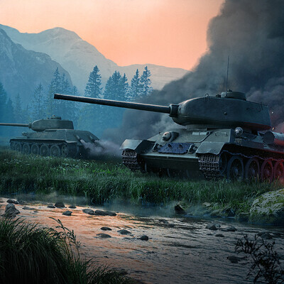 ArtStation - Tank battle