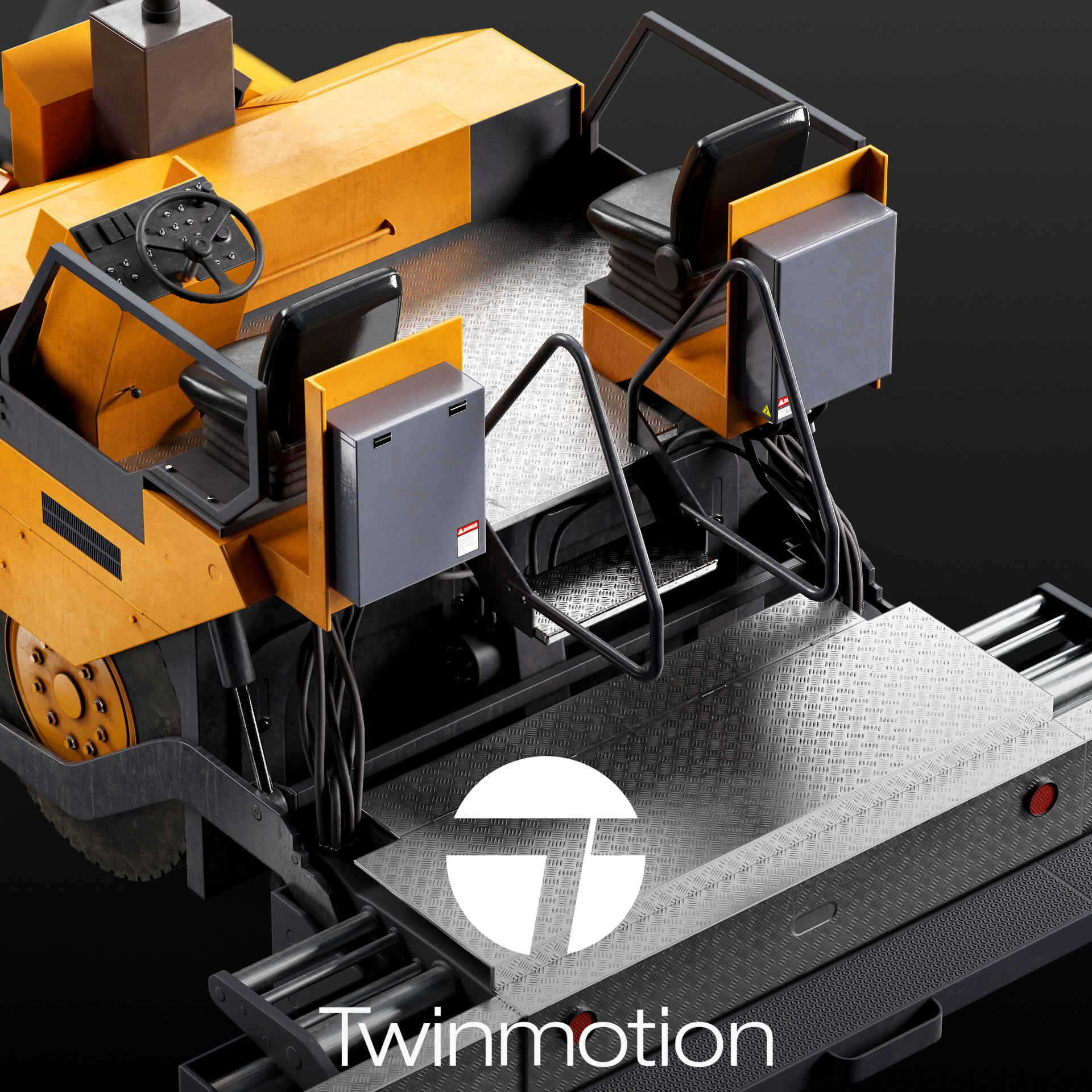 ArtStation - Twinmotion - Asphalt Paver