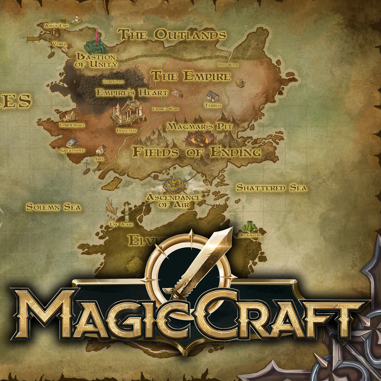 ArtStation - MagicCraft Global Map